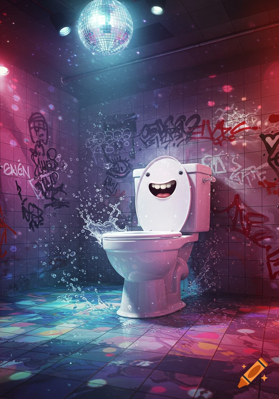 Interlock+toes+toilet created on Craiyon