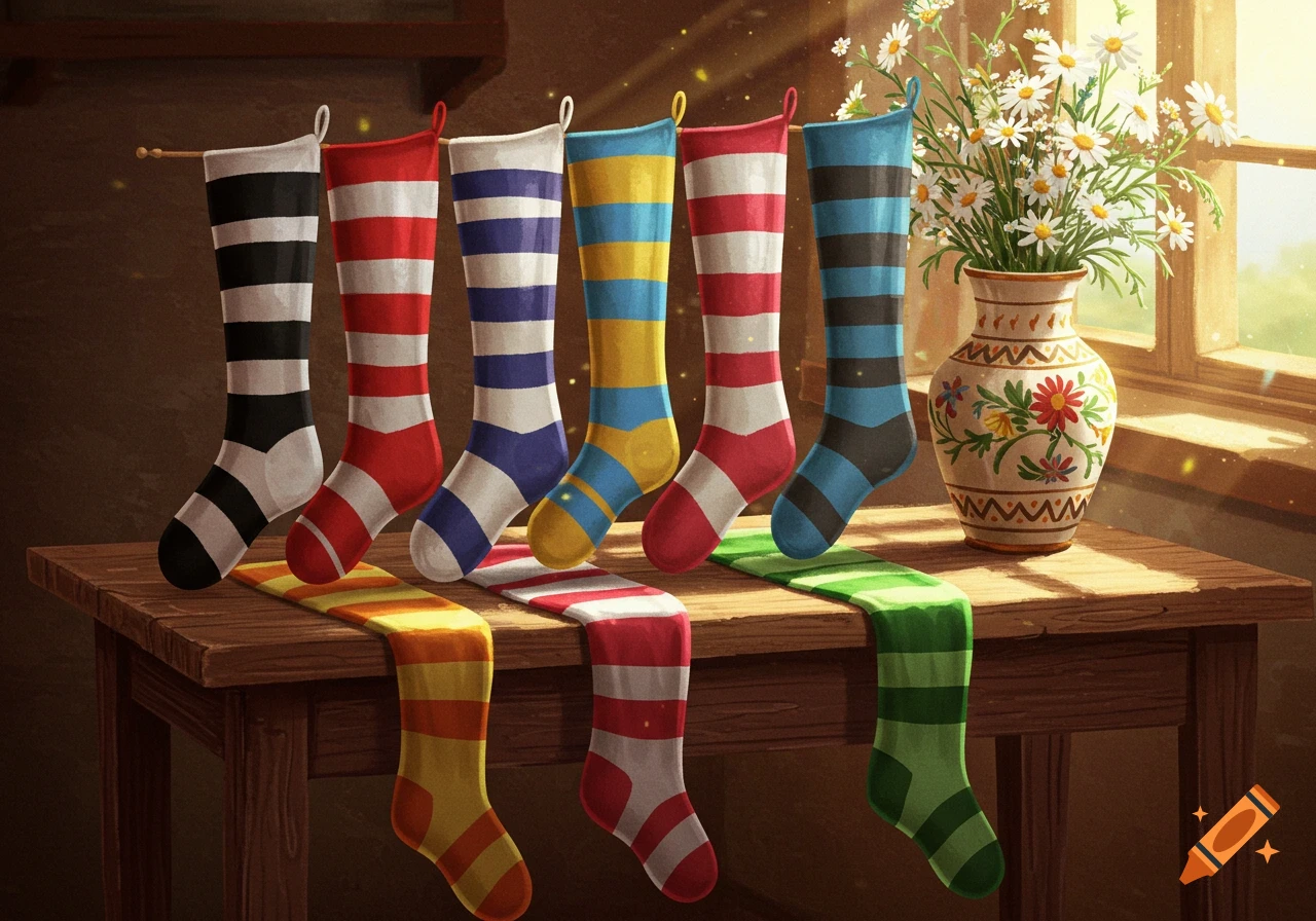 A tan fedora-style hat with a red ribbon and a cluster of red, blue ...