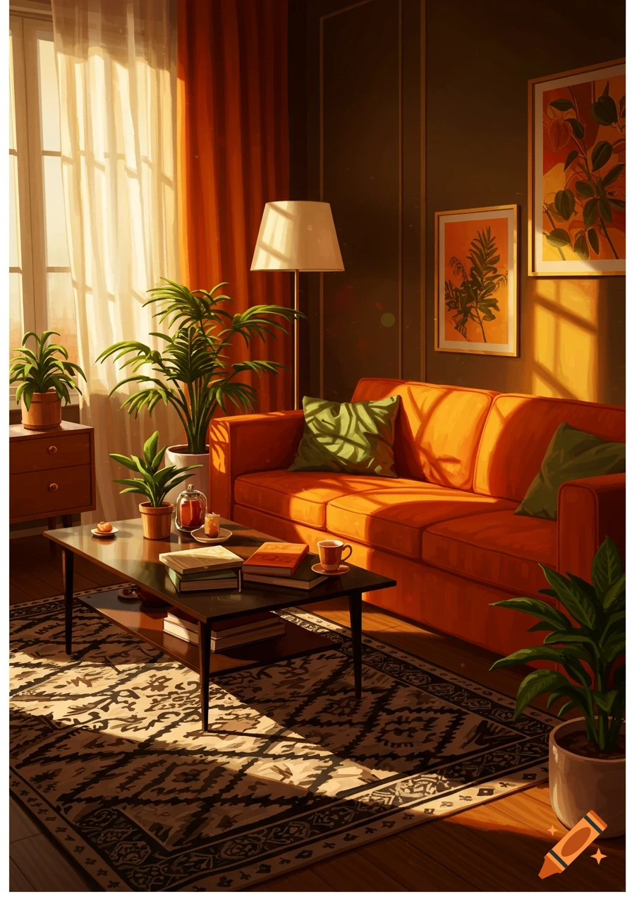 A colorful vase filled with wildflowers sits on a tiled table with a ...