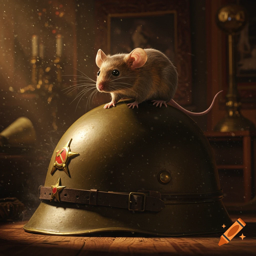 A large rat with a gold crown sits on a throne made of other rats, in a dark, stone dungeon with ...