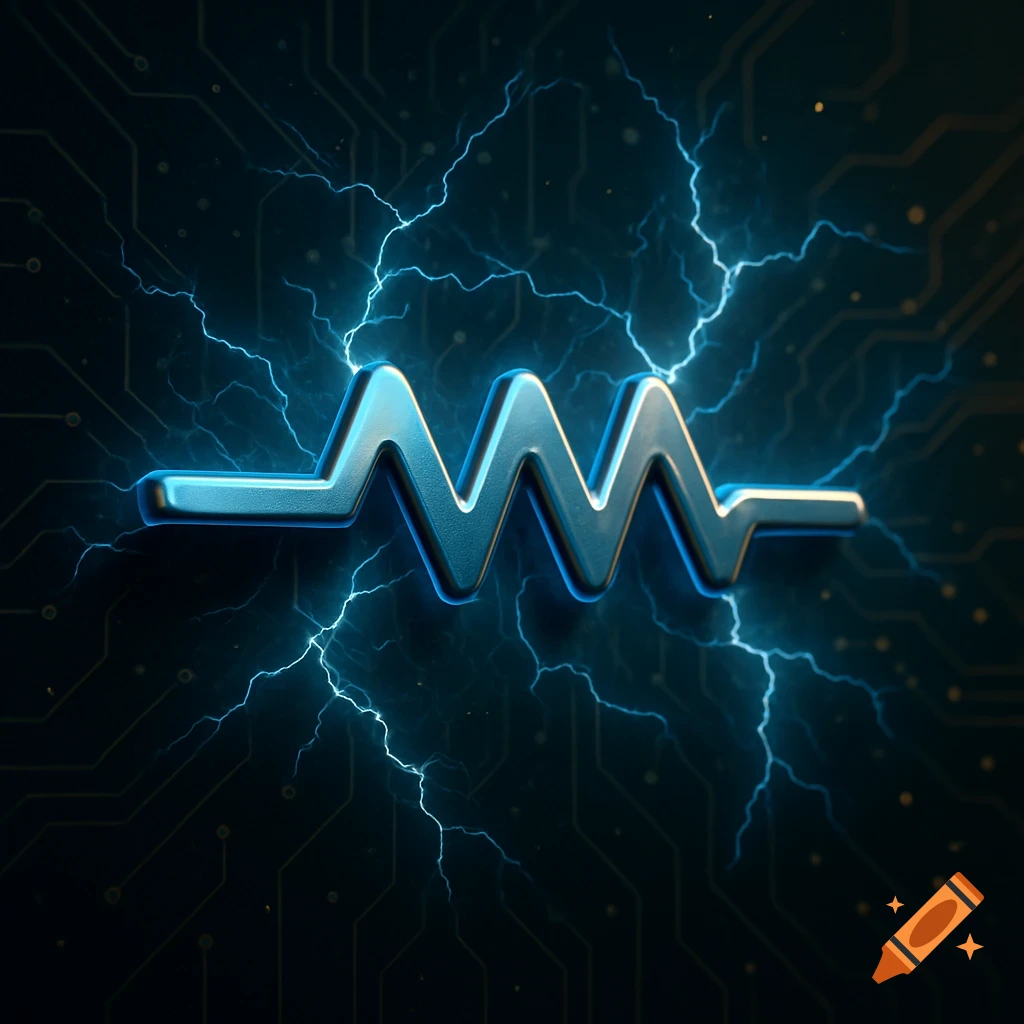 A futuristic electronic device with glowing lights and metallic text ...