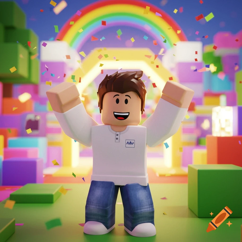 Roblox obby thumbnail on Craiyon