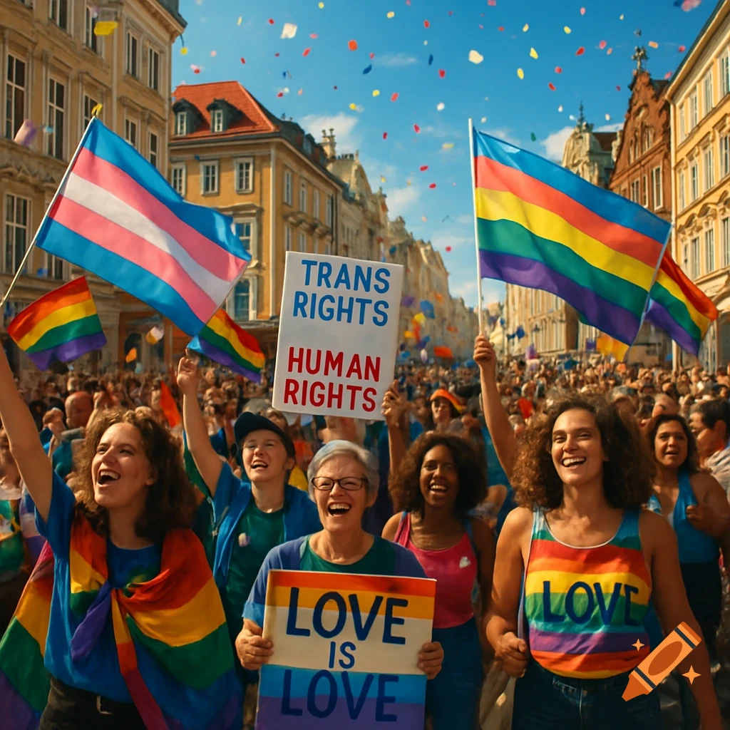Black disabled autistic child in wheelchair holding pride flag and ...