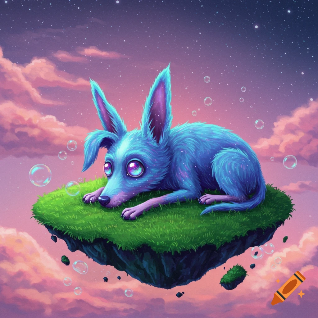 Brewster Apollo trippy anthropomorphic bunny on Craiyon