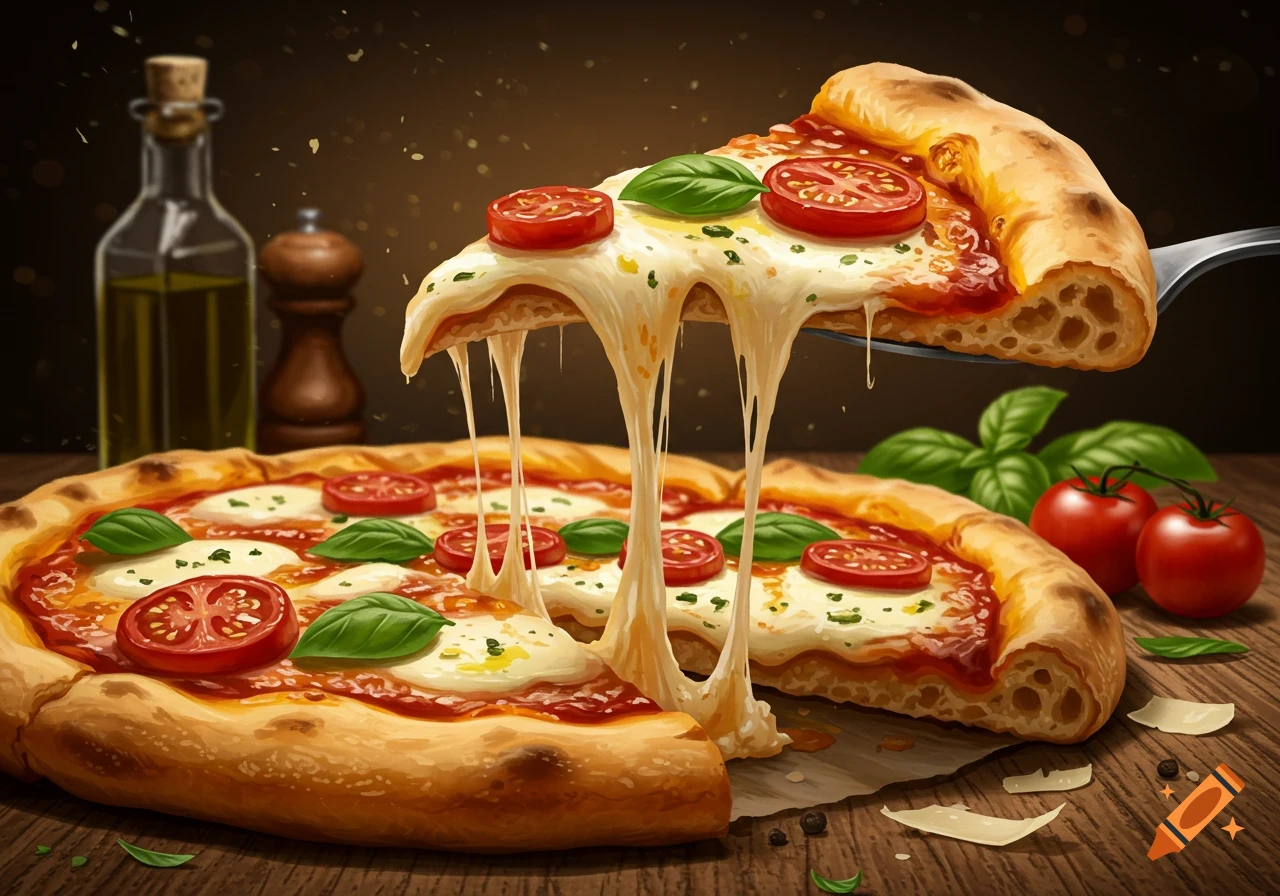 A professional close-up shot of a freshly baked, sliced Italian ...