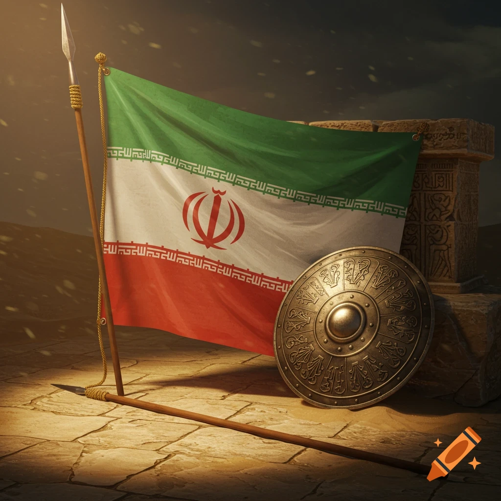 Waving flags of Azerbaijan (blue, red, green with white crescent and ...