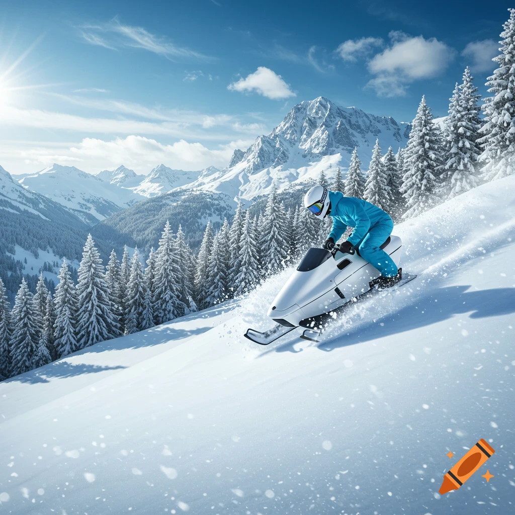 A man on a fat-tire bike rides across a frozen river with cracked ice ...