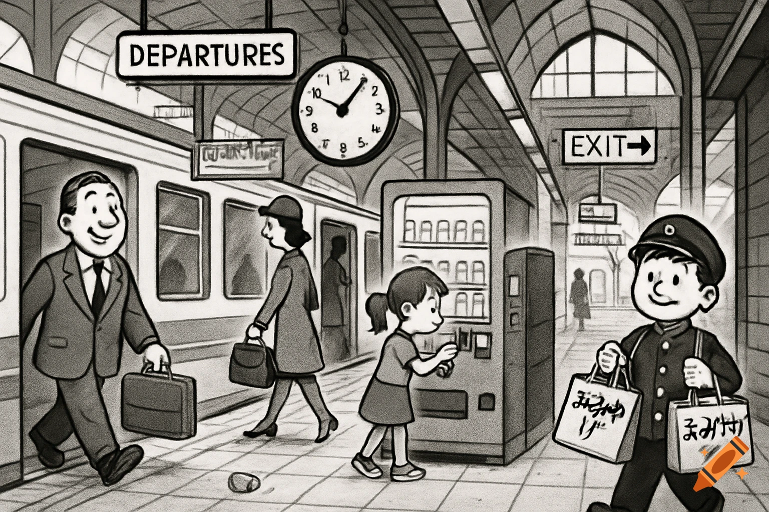 Cartoon gamer style illustration of a confident grandmother with gray ...