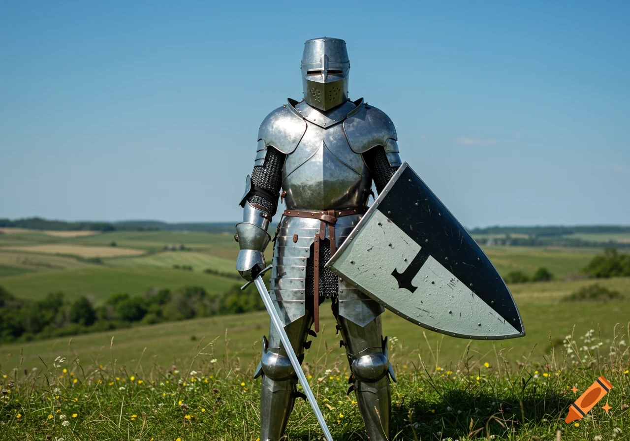 Photorealistic image of Roman soldiers in formation along a stone wall ...