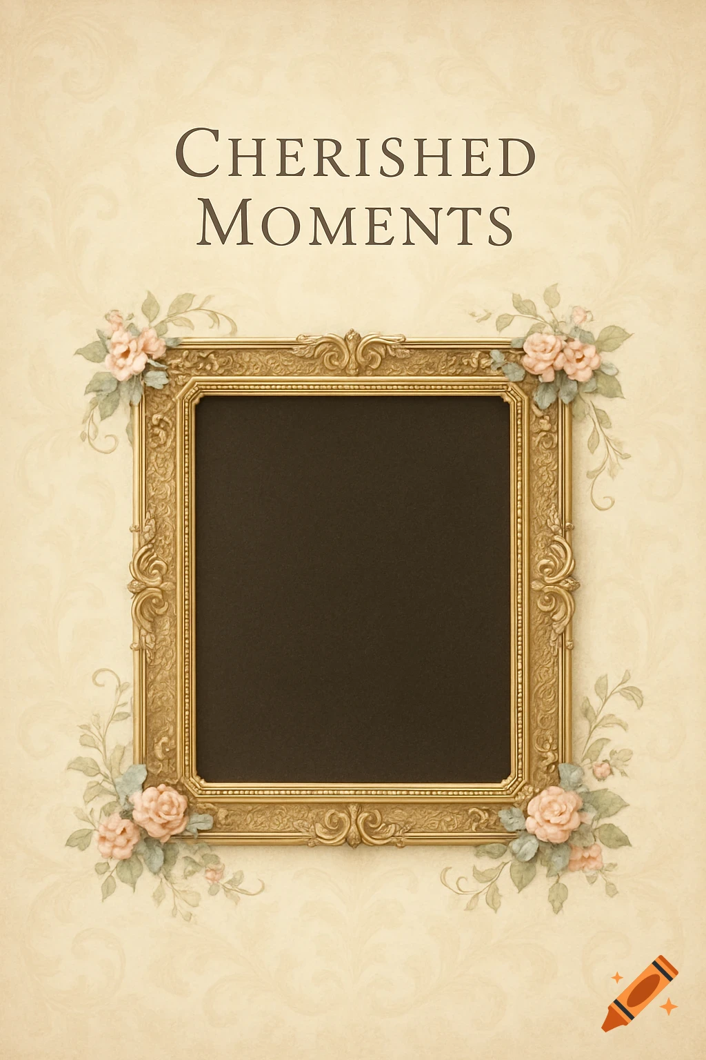 Decorative deep red journal cover with gold accents, intricate heart ...