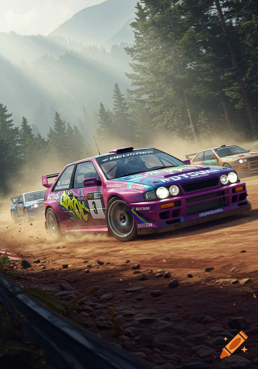 A happy couple in a 4x4 bursts through a torn map of Australia ...