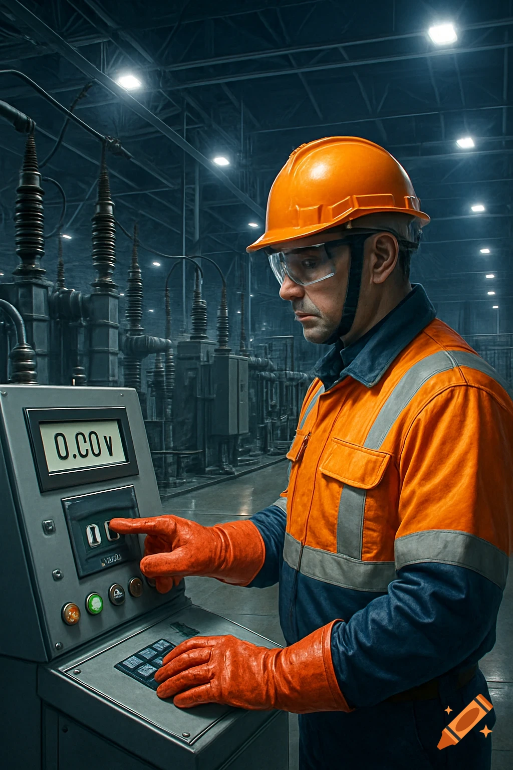 Two realistic chimpanzee miners in hard hats, labeled 'BENDER' and ...