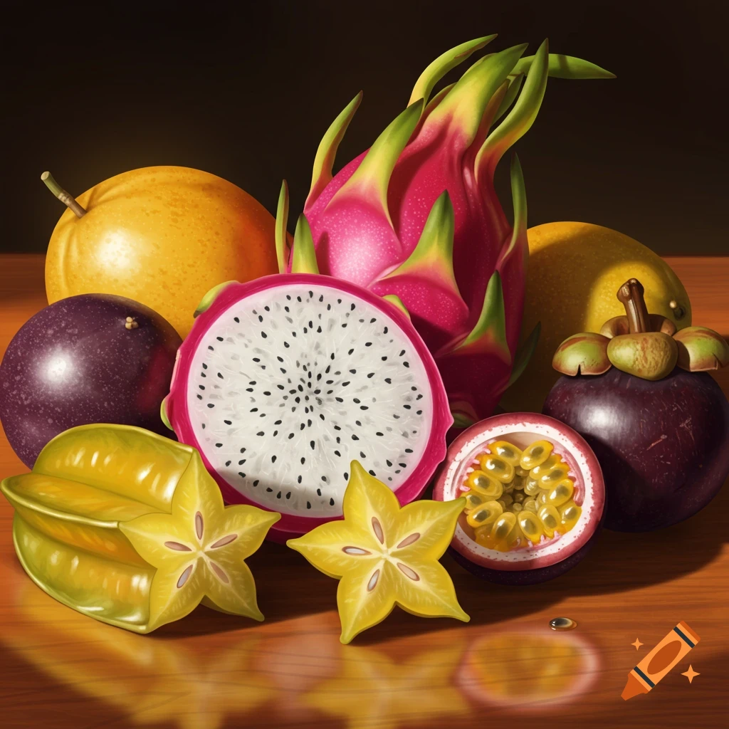 Vibrant burgundy pineapple character with a yellow hibiscus hair clip ...