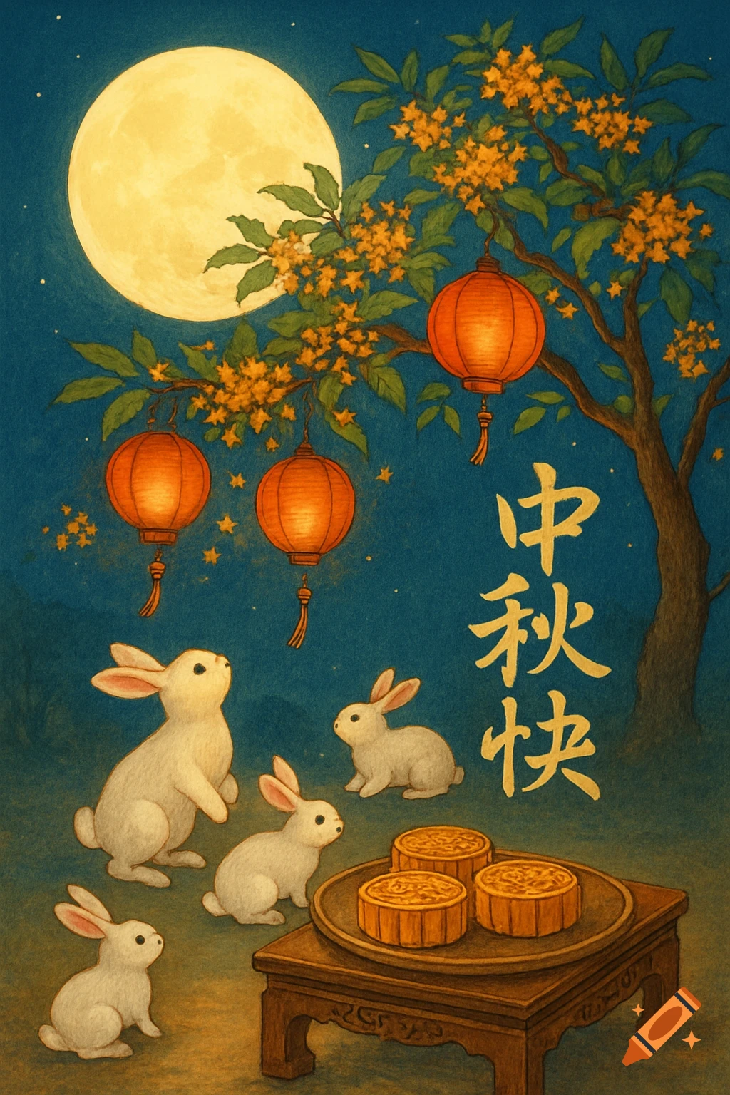 A vibrant watercolor calendar page for January 2026, featuring a ...