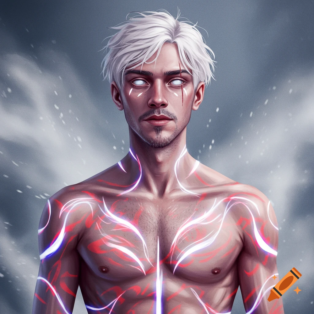 Gojo+crazy+face created on Craiyon