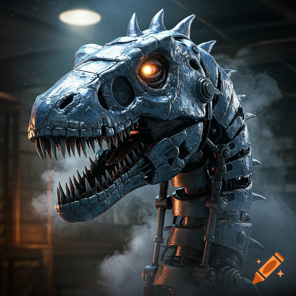 Sketchfab+dinosaur created on Craiyon