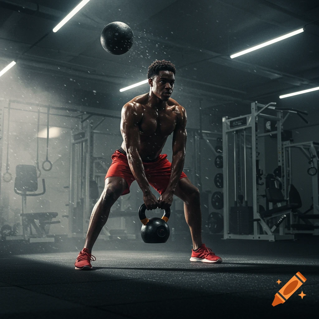 Black and white cinematic photo of a boxer in a fighting stance ...