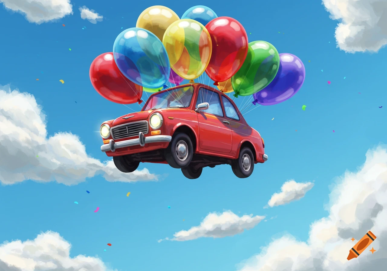 An impressionistic painting of a New Year's celebration with fireworks ...