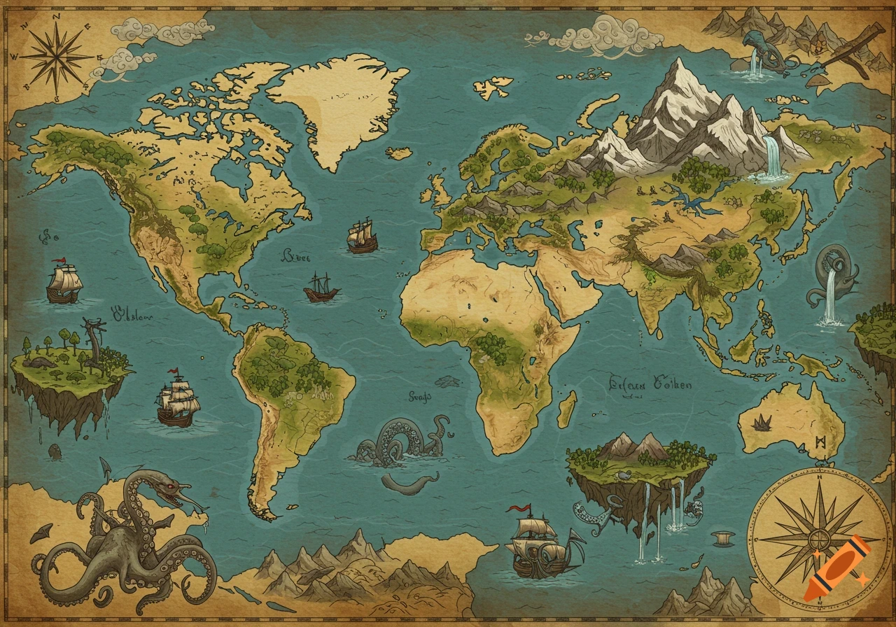 Vintage map of Europe with country borders and cities Paris, Brussels ...