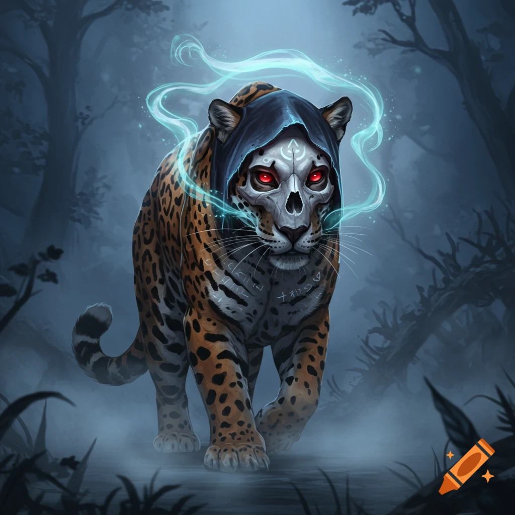 A retro anime cheetah and a slow loris in a tie-dye shirt sit on a red ...