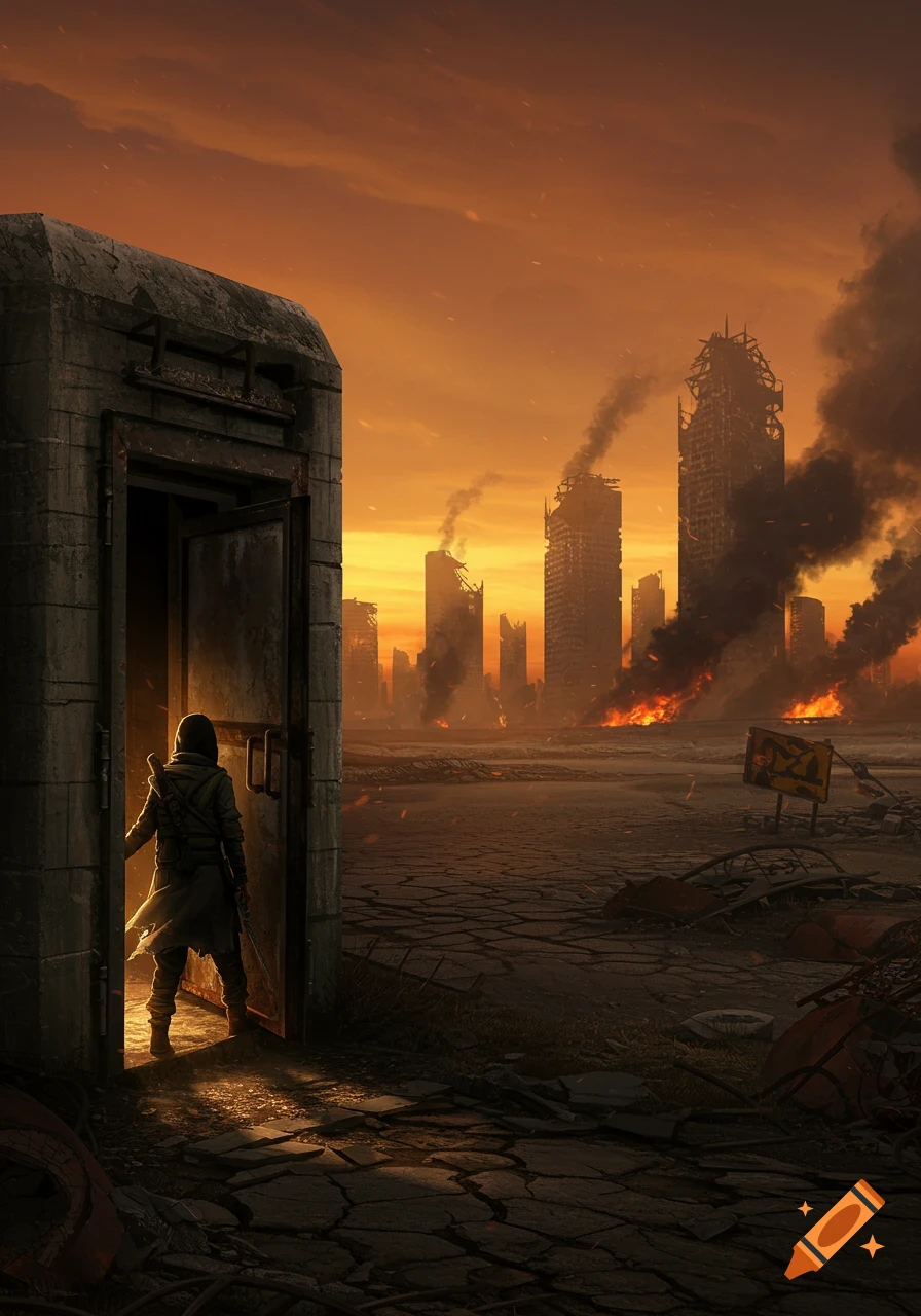 Somber illustration of a man chained, burdened by swirling 'JOBCENTER ...