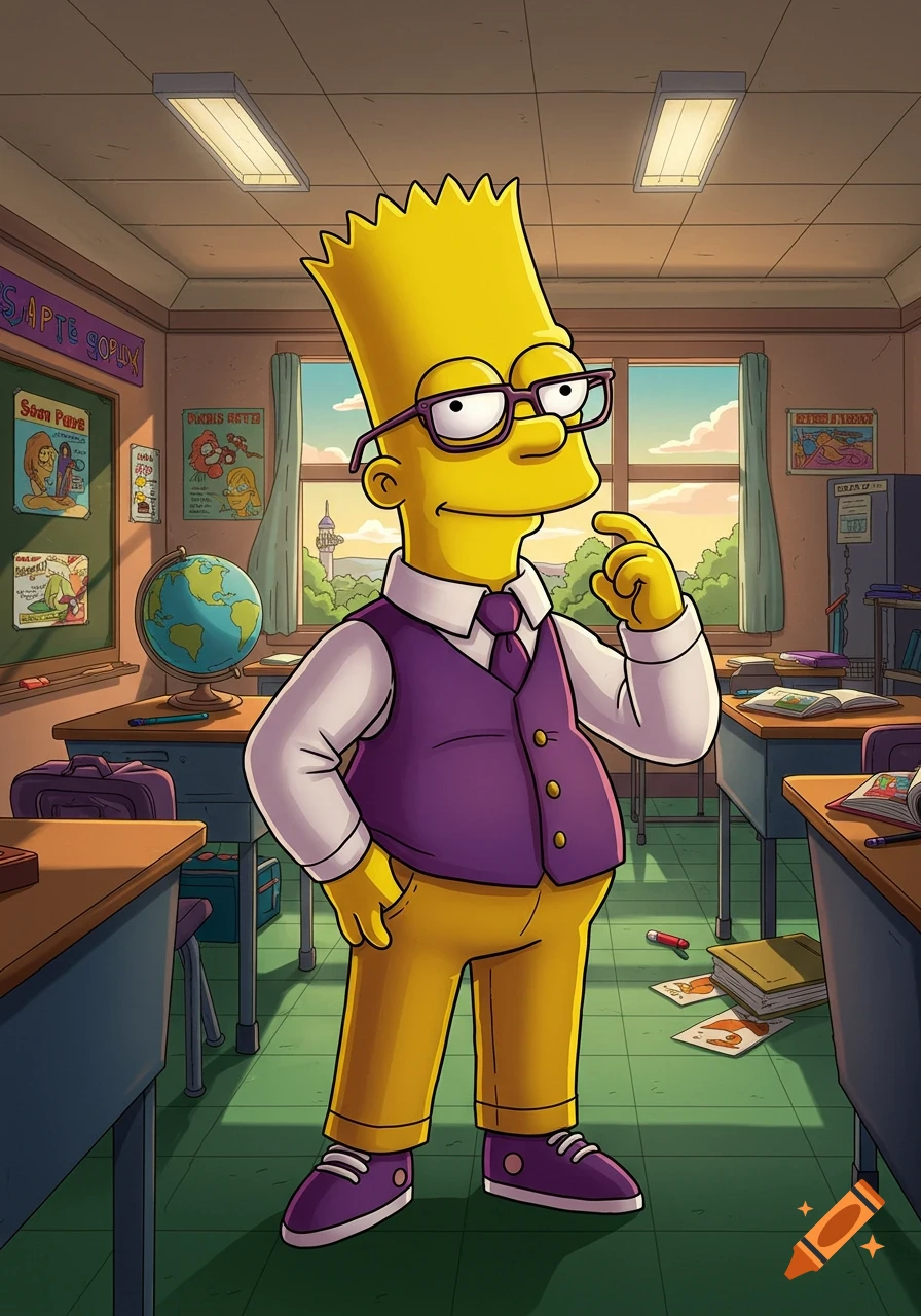 Leon Kennedy and Homer Simpson fish from a wooden boat on a serene lake ...