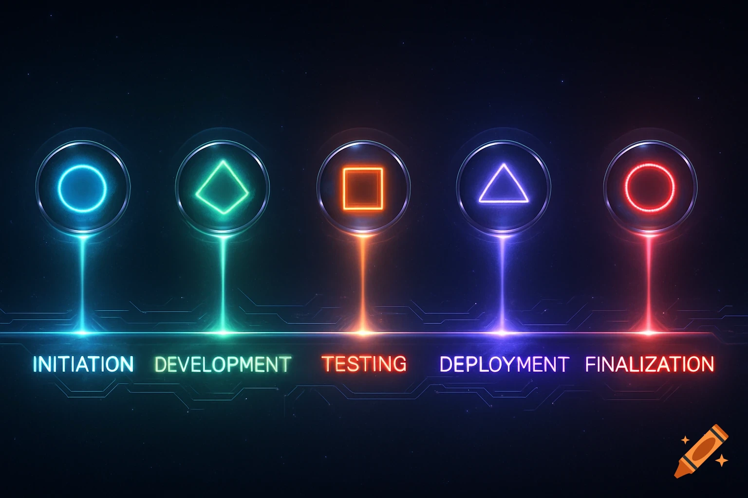 A glowing, segmented experience bar transitions from blue to green with ...