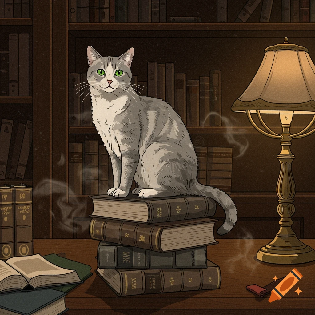 A black and white hand-drawn illustration of a cat wearing medieval ...