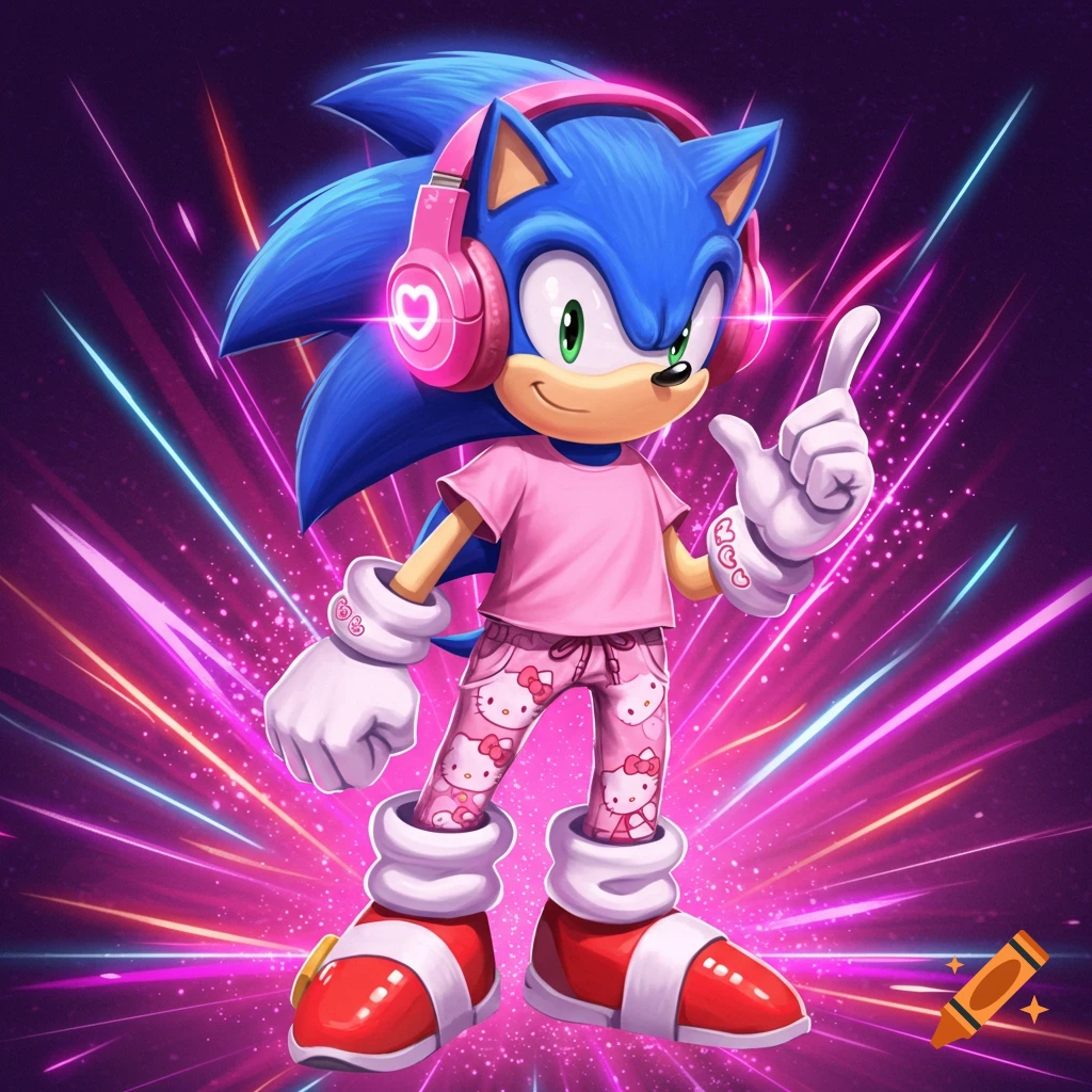 Amy Rose from Sonic the Hedgehog, dressed as a fortune teller in a blue dress and turban ...