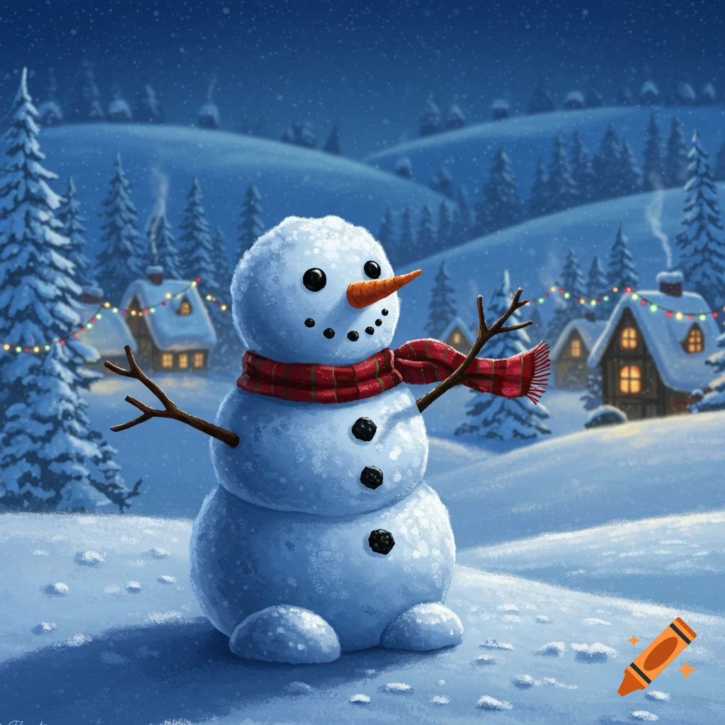 Large glowing ice letters spell HOPE in a snowy winter forest with ...