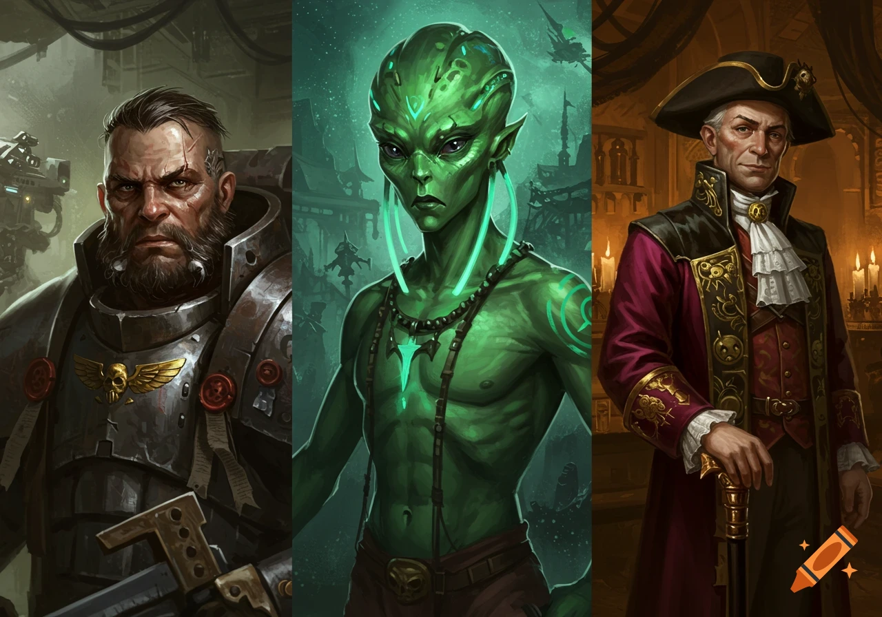 A vibrant digital painting of space pirates on a ship battling green ...