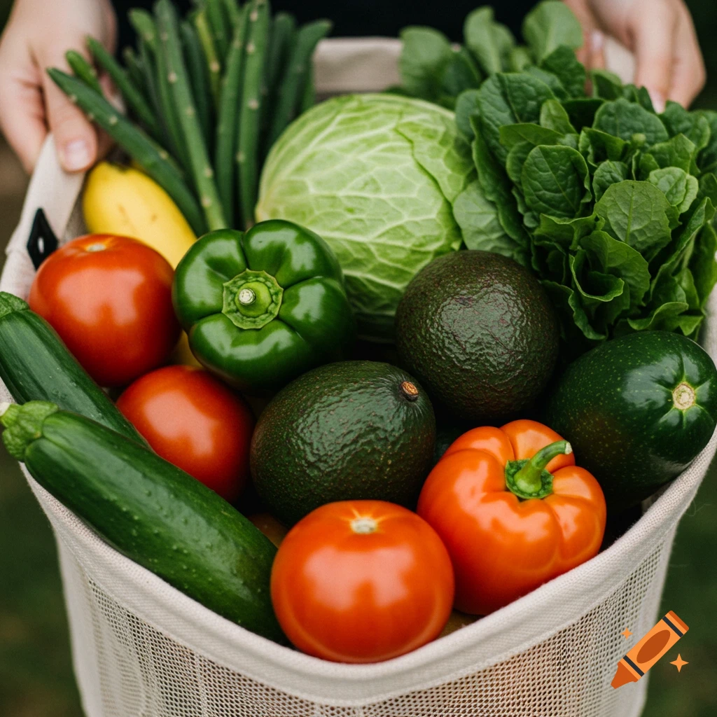 A vibrant overhead shot of fresh mint, basil, rosemary, turmeric roots ...