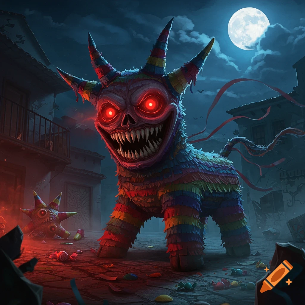 Scary Grinch peeking around a dark corner on Craiyon