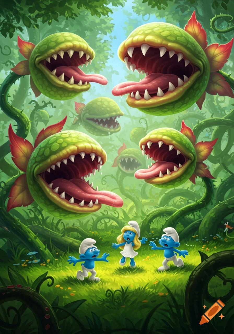 Smurfs+memes created on Craiyon