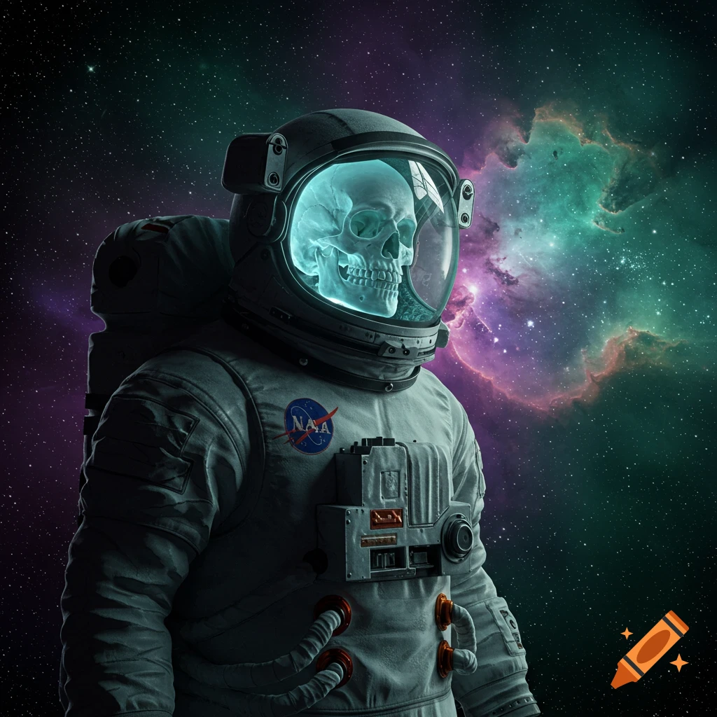 Astronaut crossing the marathon finish line on Craiyon