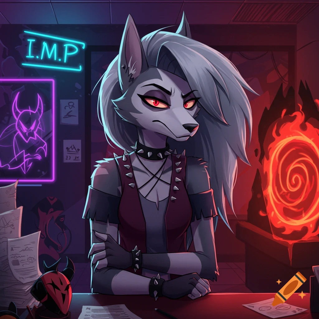 Loona+robot+dog+clothes created on Craiyon