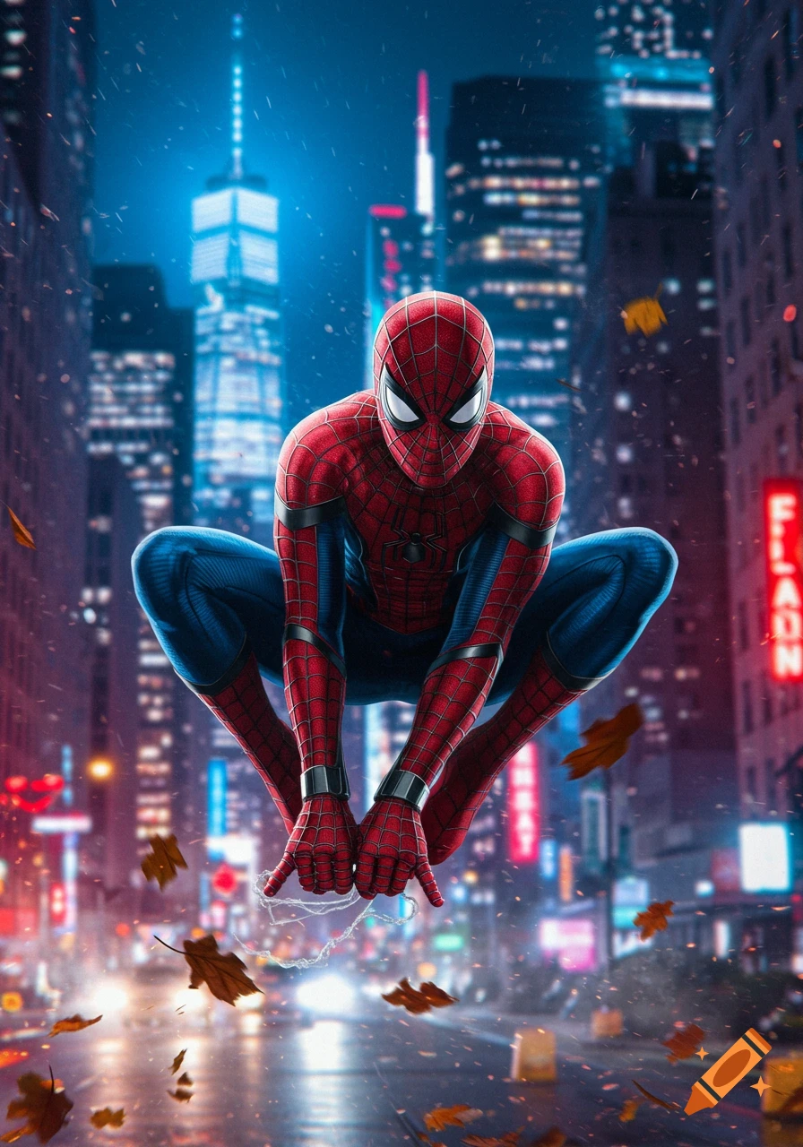 Spider-Man leaps to save panicked people in a subway station with a ...