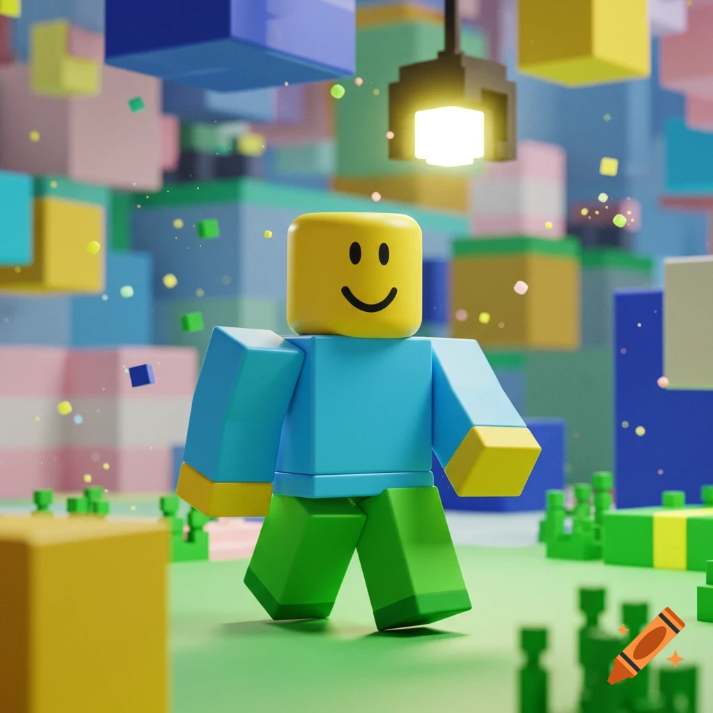 Roblox obby thumbnail on Craiyon