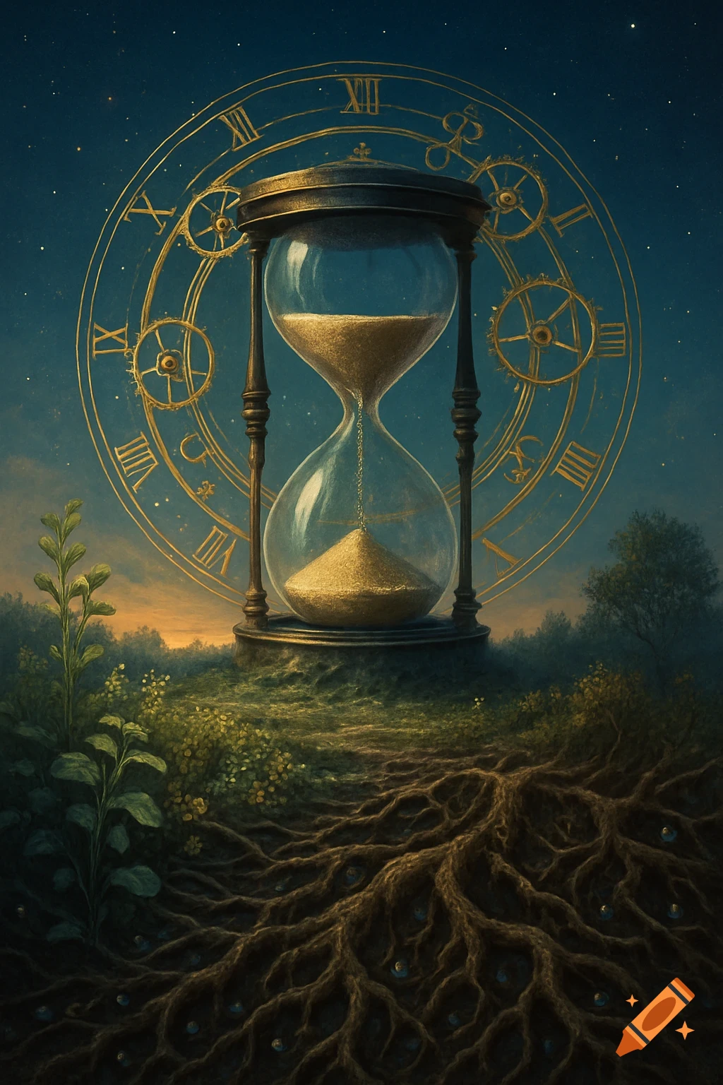 Suspense movie poster with a countdown clock to the end of the world on ...