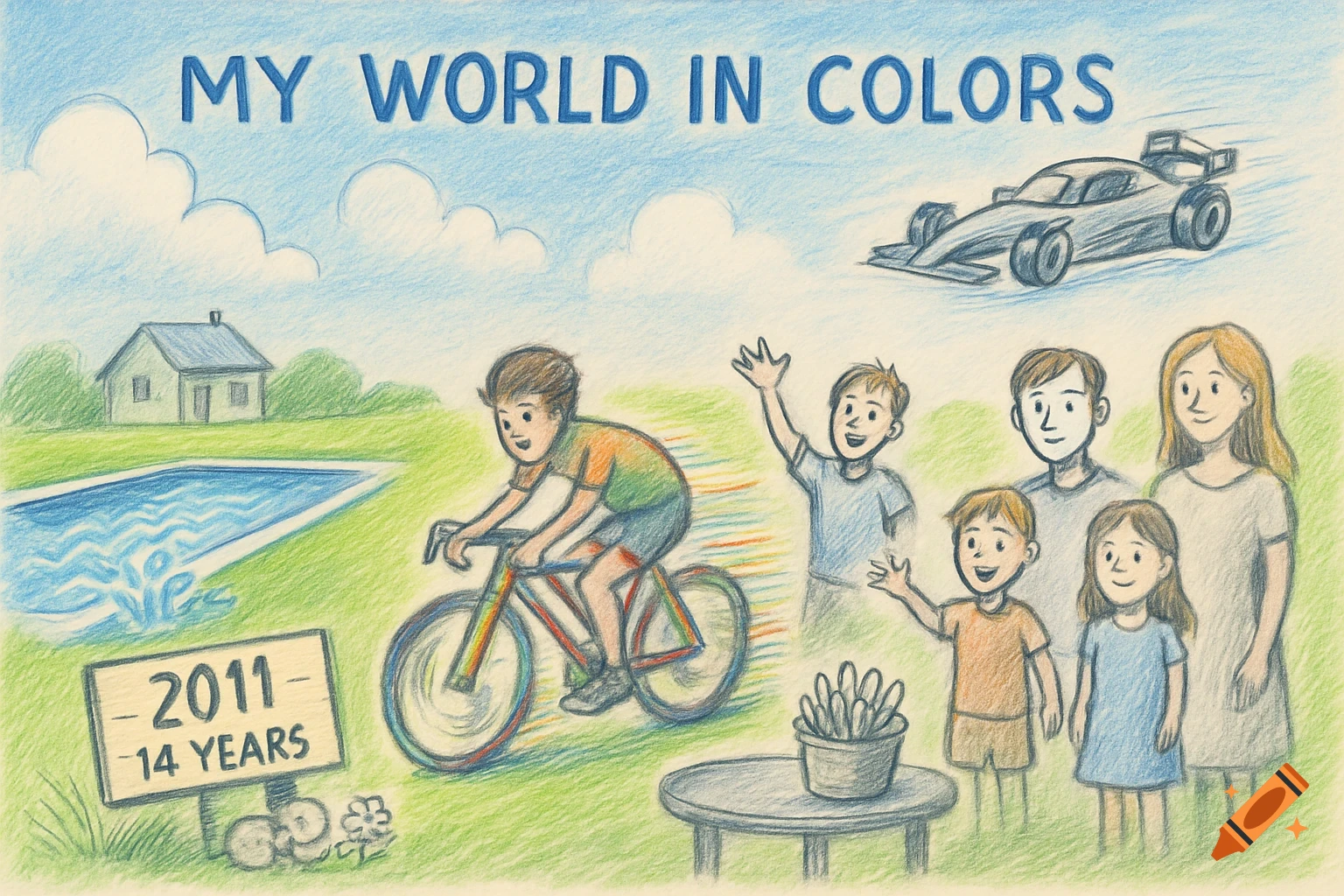 Watercolor+cartoon created on Craiyon