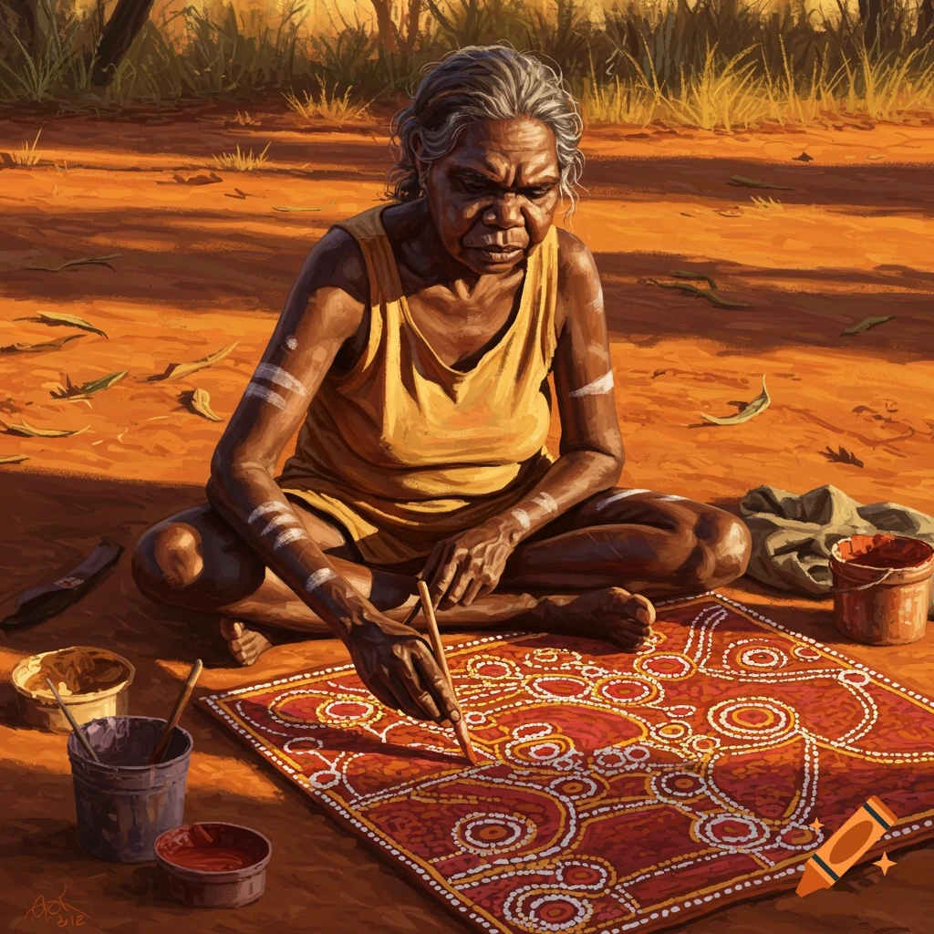 Aboriginal+art created on Craiyon