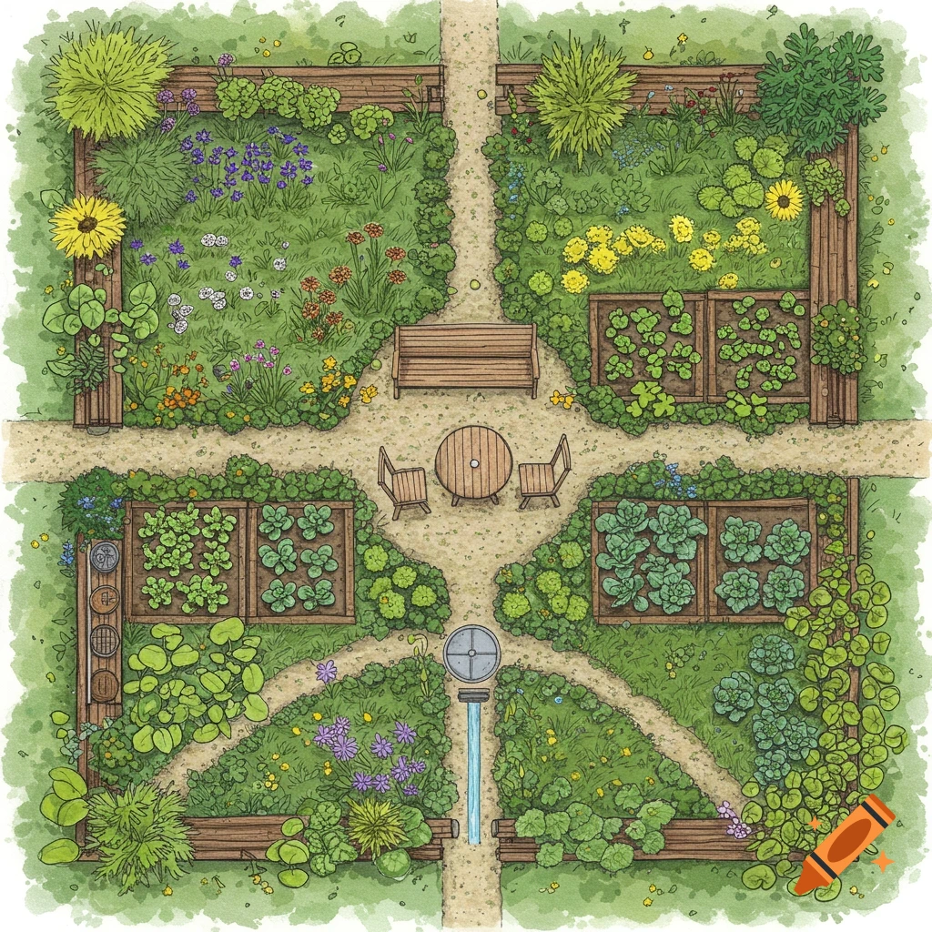 Backyards created on Craiyon