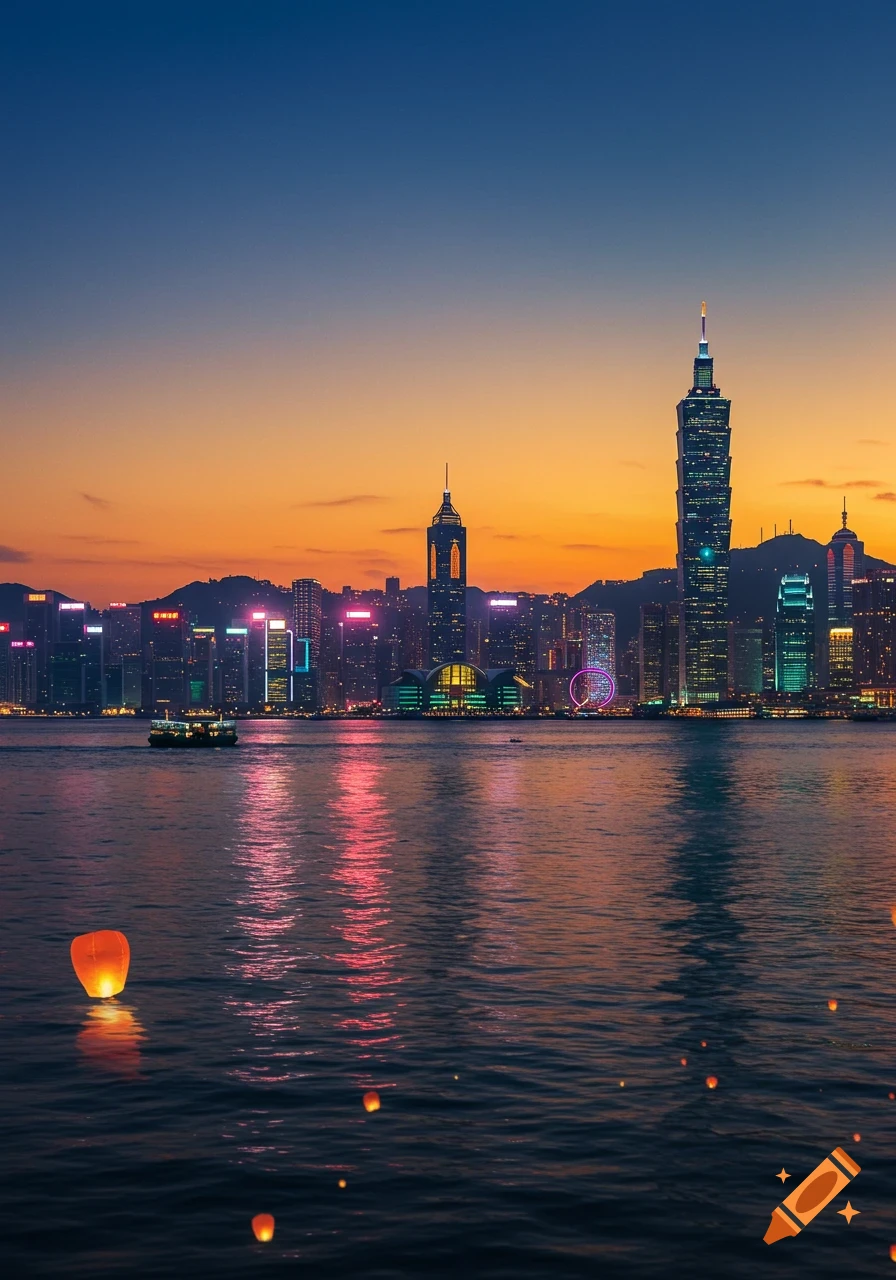 Illuminated Tokyo Tower and Skytree stand over a vibrant Tokyo ...