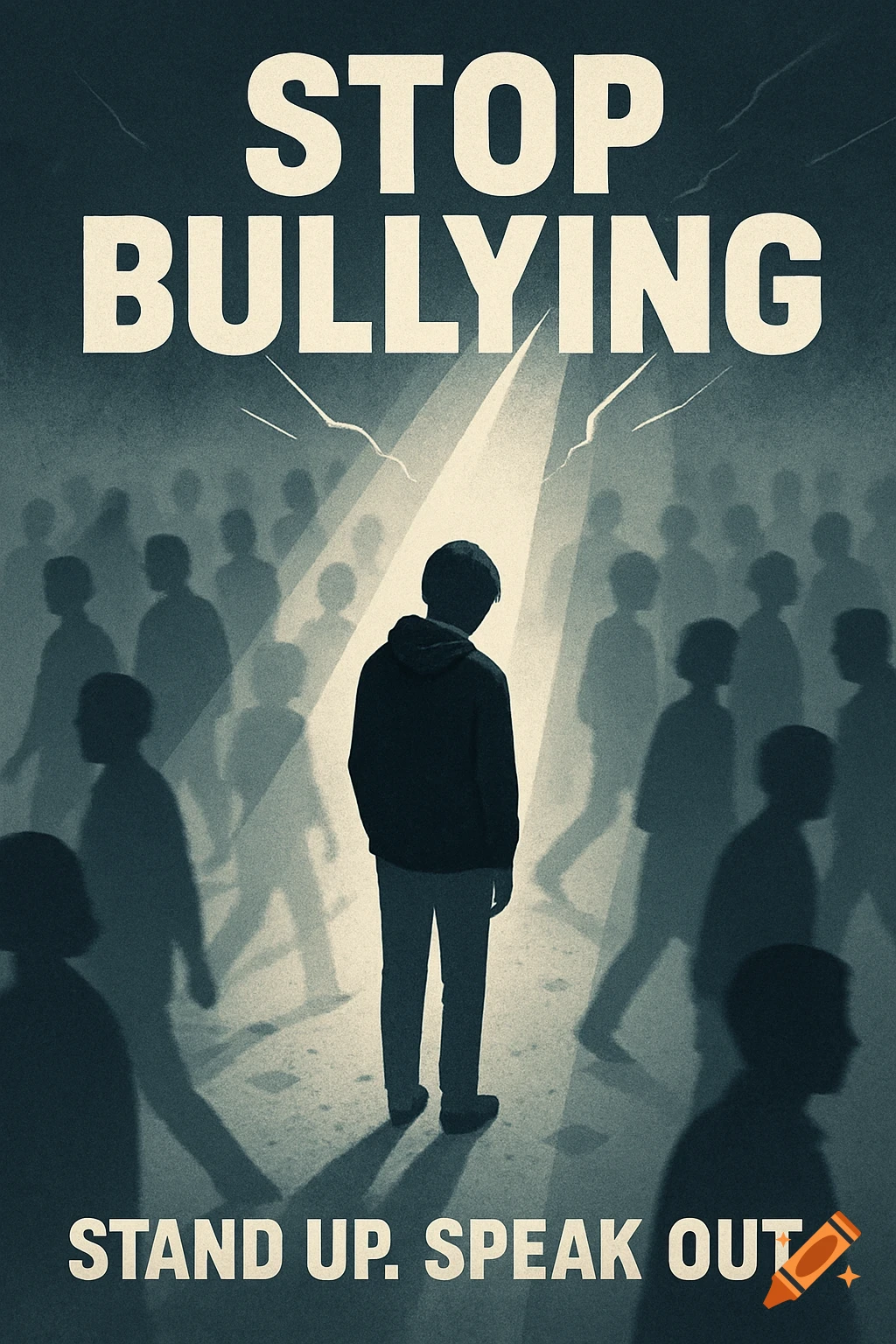 A white rectangular sign with a red border reads "NO RULES. JUST ROLLS ...