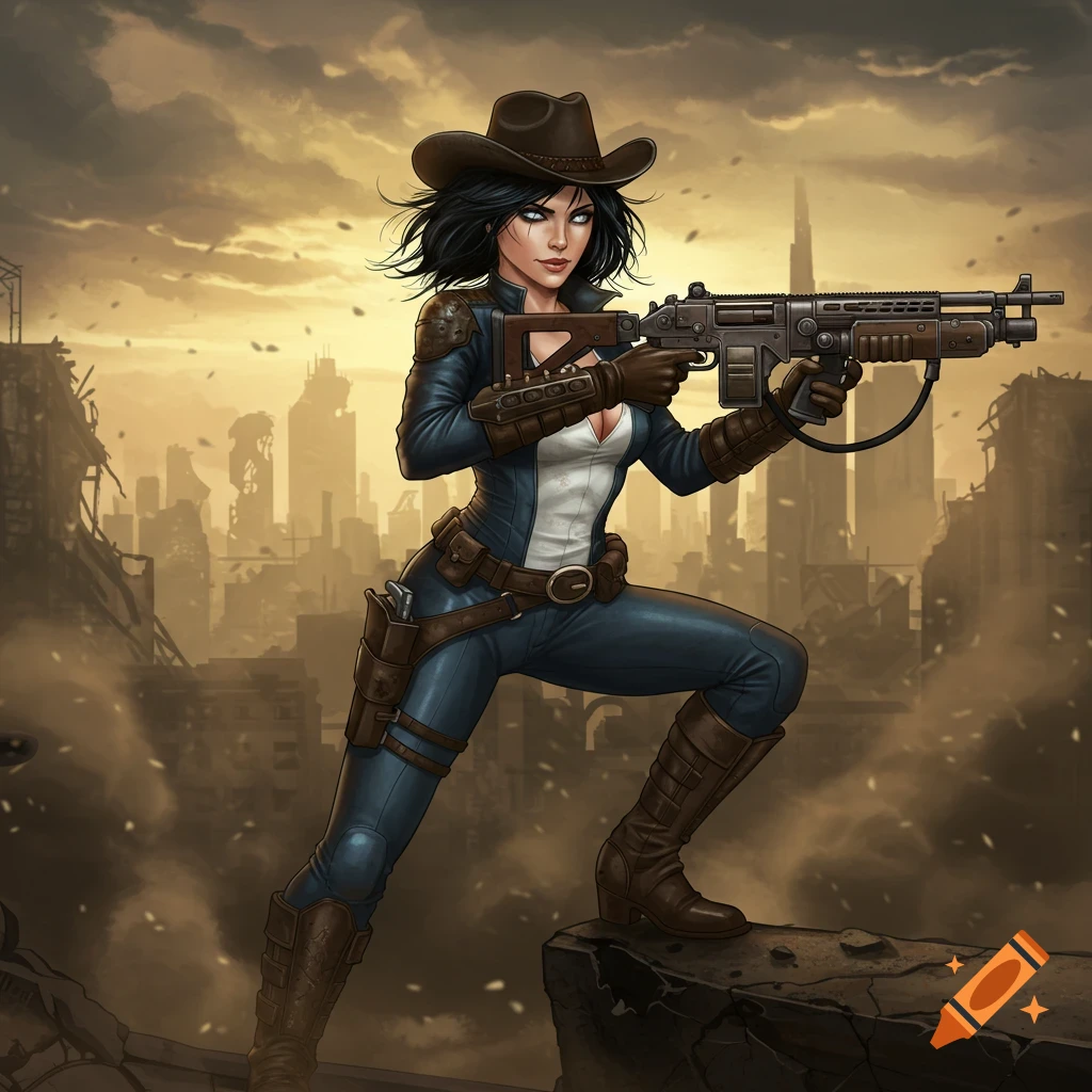 Cartoon+pistol created on Craiyon