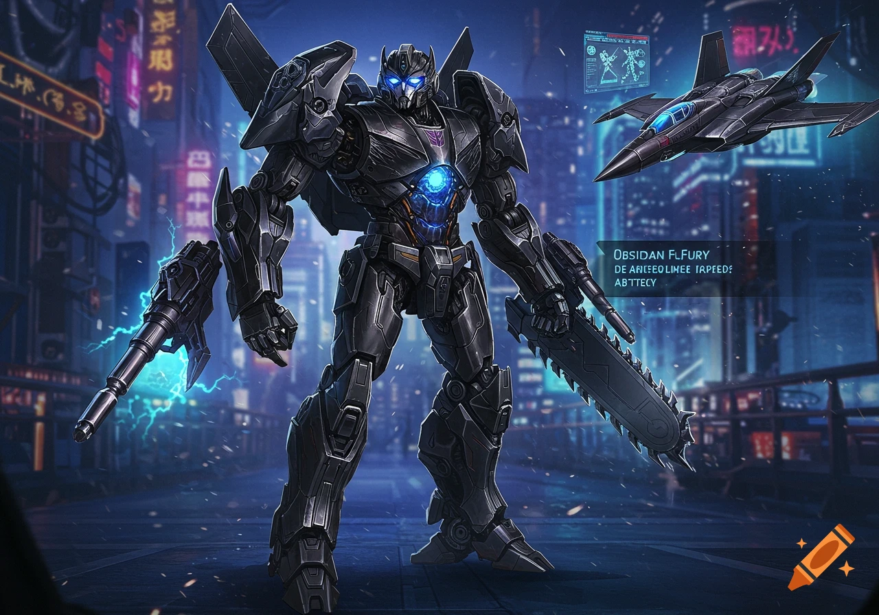 Sketsa+robot+godzilla created on Craiyon