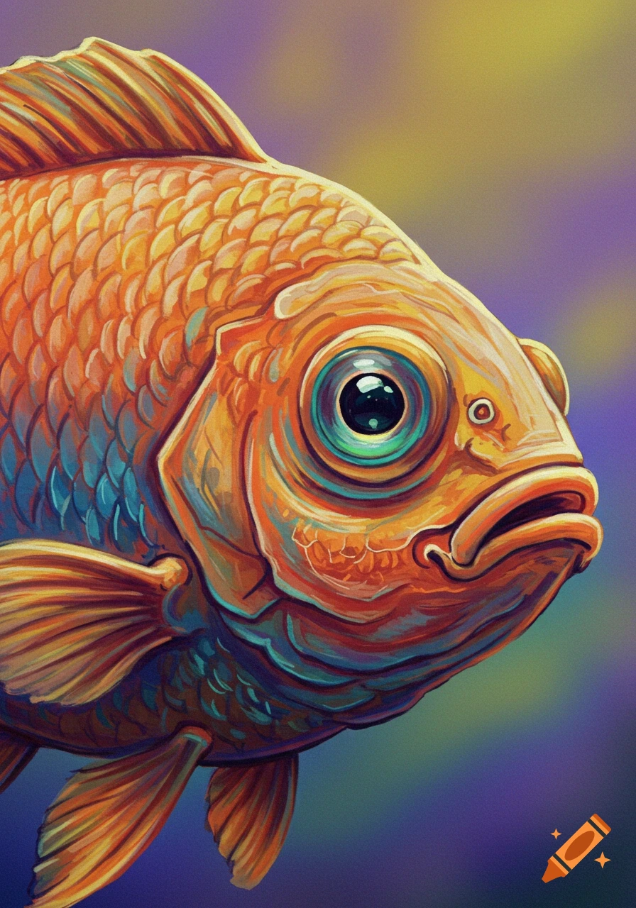 Fish+drawings created on Craiyon