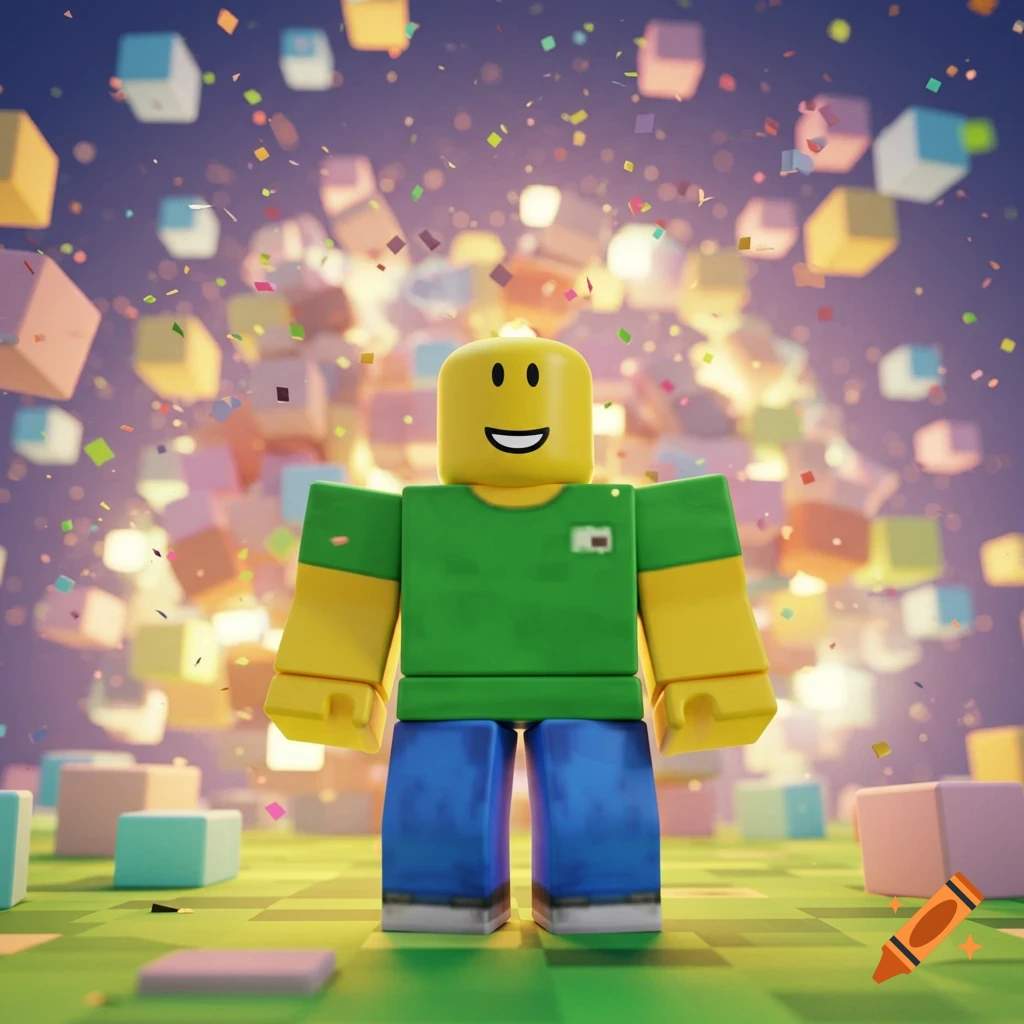 Roblox obby thumbnail on Craiyon