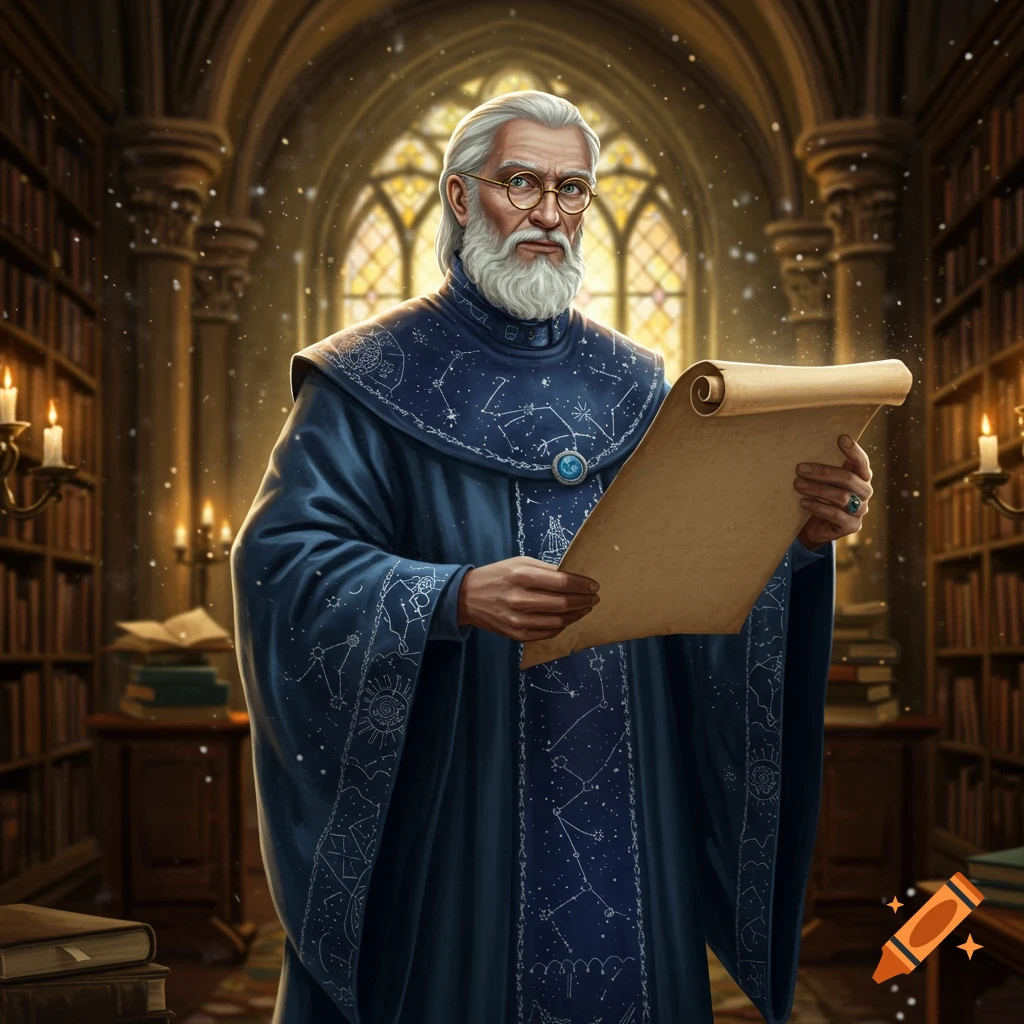 A cheerful gnome in a blue and red nobleman's suit and pointy hat ...