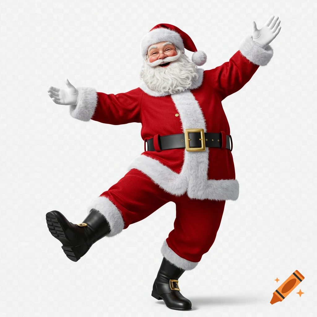 Representation of a Black Santa Claus on Craiyon